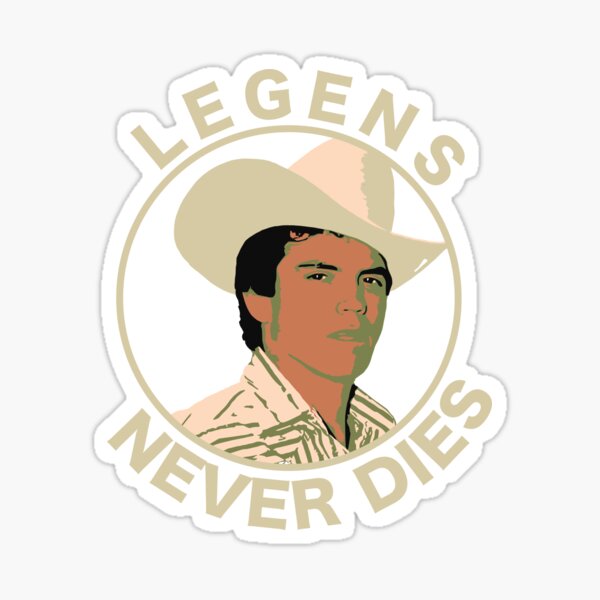 "legend never dies" Sticker for Sale by BOOST88s | Redbubble