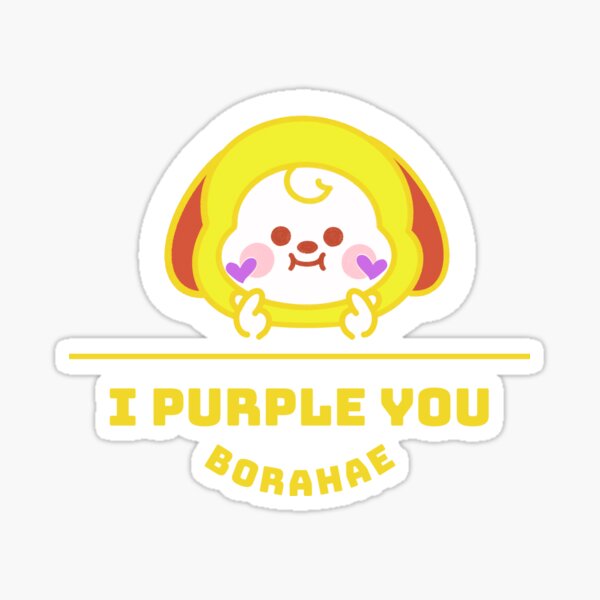 "BTS BT21 Characters Chimmy Festa Family Portrait Borahae - I Purple ...