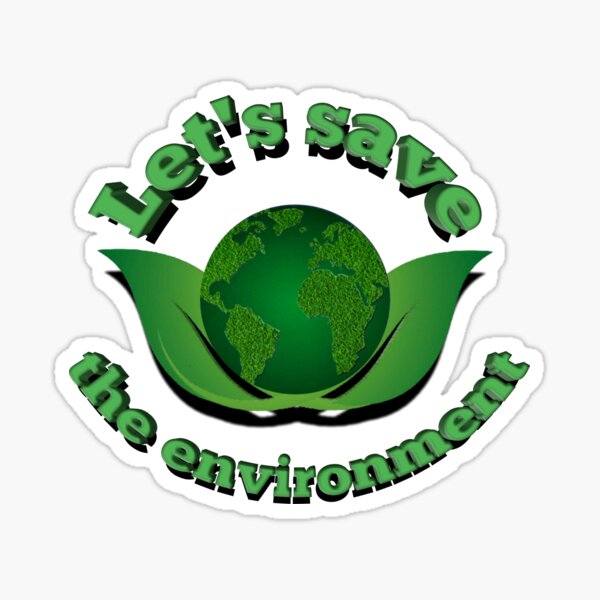 "world environment save" Sticker for Sale by Holandagc | Redbubble