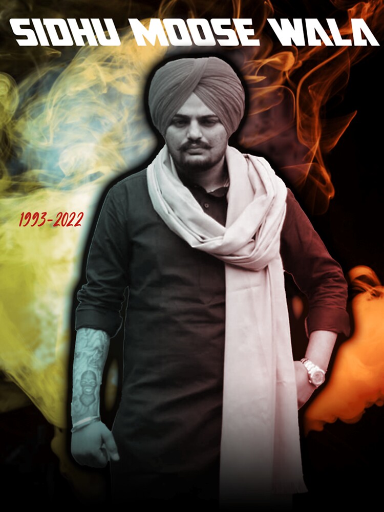 "Sidhu Moose Wala Rip Quote Posters Poster Classic " Sticker for Sale ...