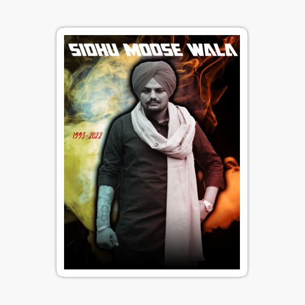"Sidhu Moose Wala Rip Quote Posters Poster Classic " Sticker for Sale ...