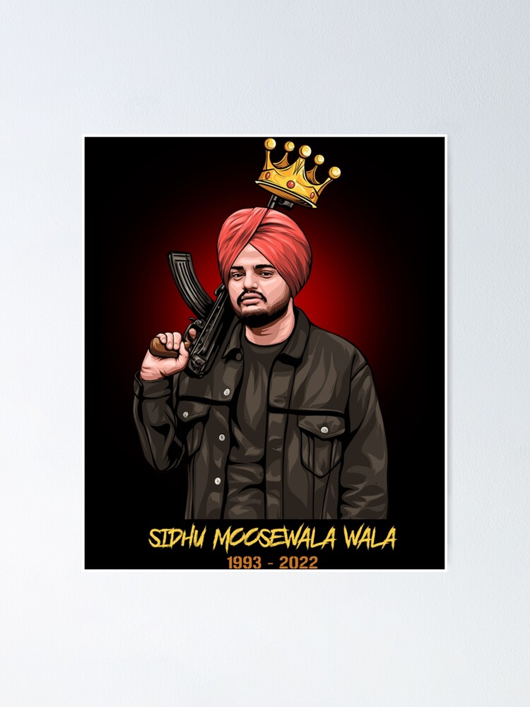 "Sidhu Moosewala Art Essential " Poster for Sale by heckletuftee ...