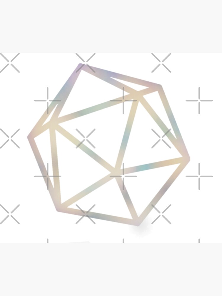 "Pastel Rainbow Rolling D20" Poster for Sale by Dead1bird | Redbubble