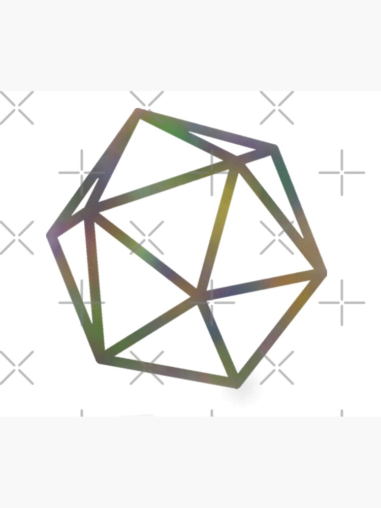 "Rainbow Rolling D20" Poster for Sale by Dead1bird | Redbubble