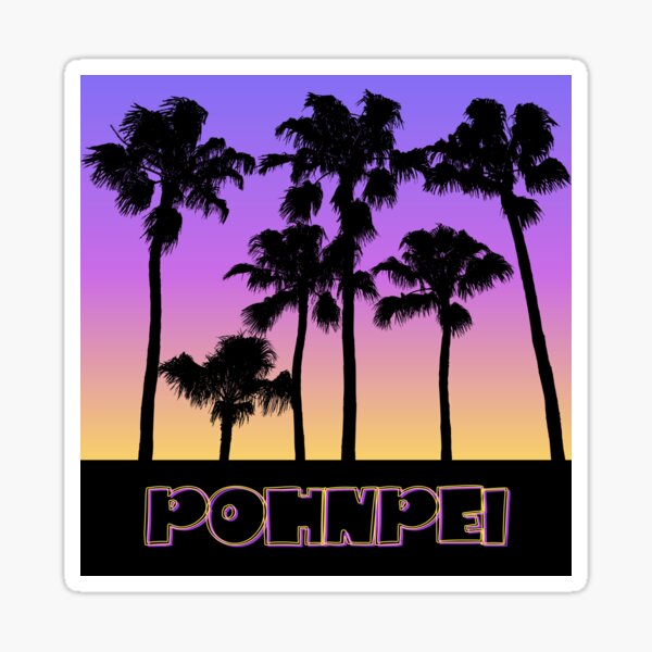 "Pohnpei" Sticker for Sale by PolyMicroMela | Redbubble