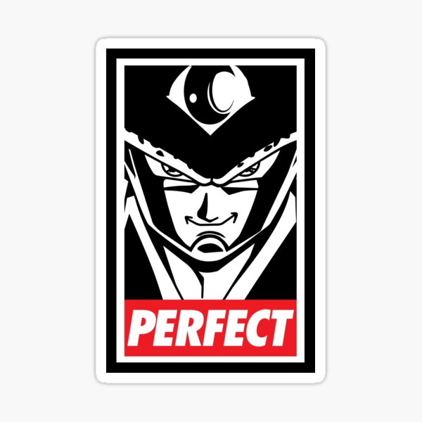 "PERFECT CELL" Sticker for Sale by waveform-usa | Redbubble