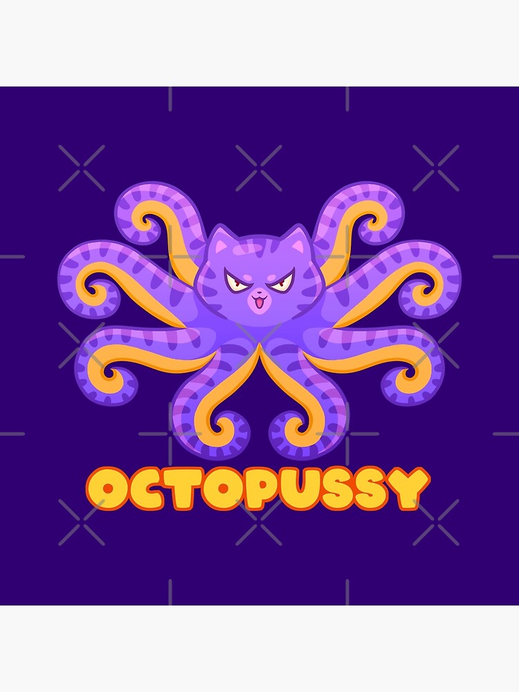 "Octopussy - Cute Cat-Octopus Hybrid Creature" Poster for Sale by ...
