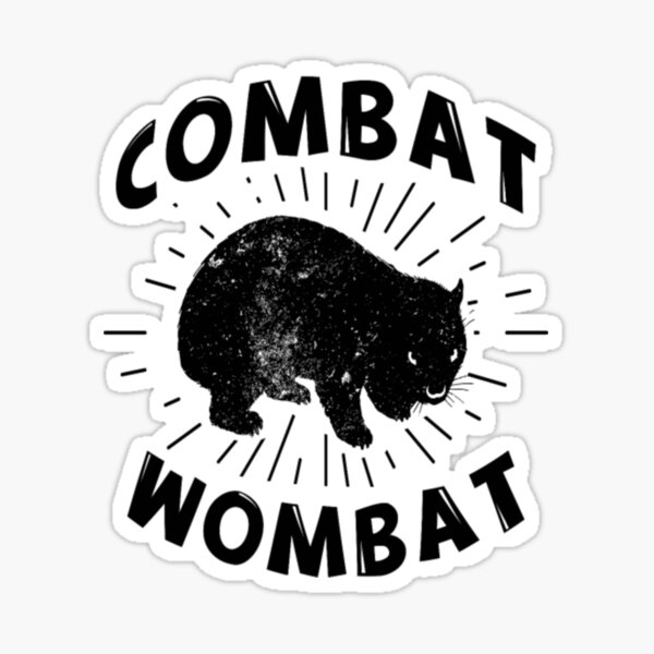 "wombats spirit animals animals combat wombat" Sticker for Sale by ...