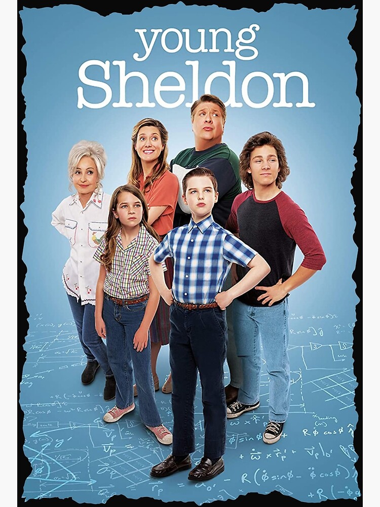 "YOUNG SHELDON" Poster for Sale by babaakira | Redbubble