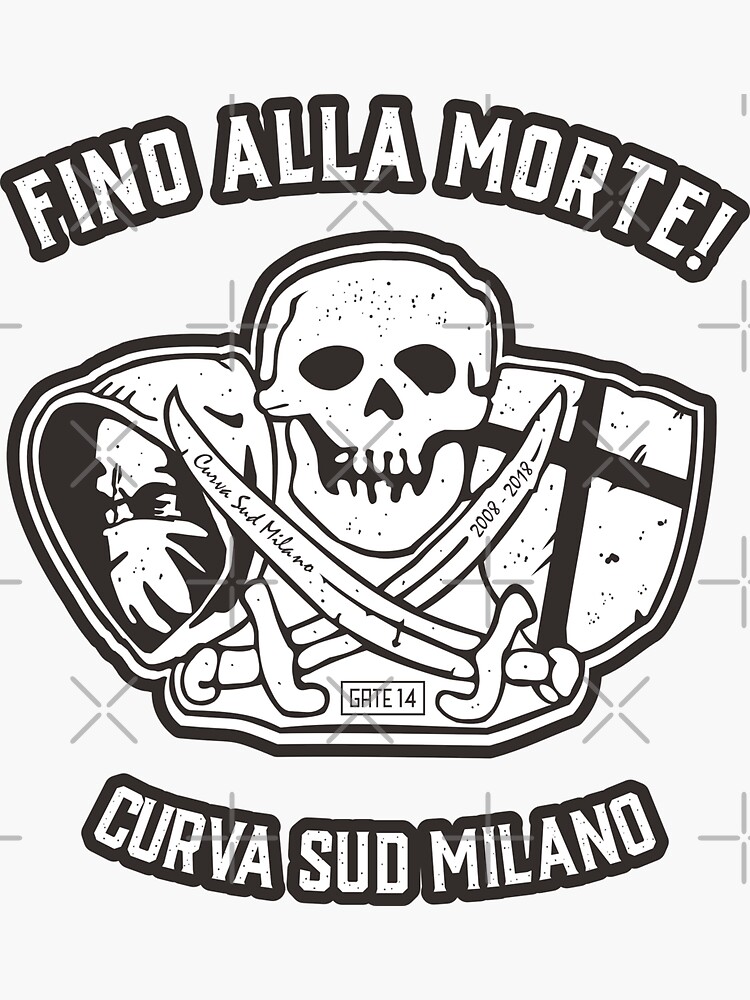 "Curva Sud Milano - CSM Ultras 1899" Sticker for Sale by RB1899 | Redbubble
