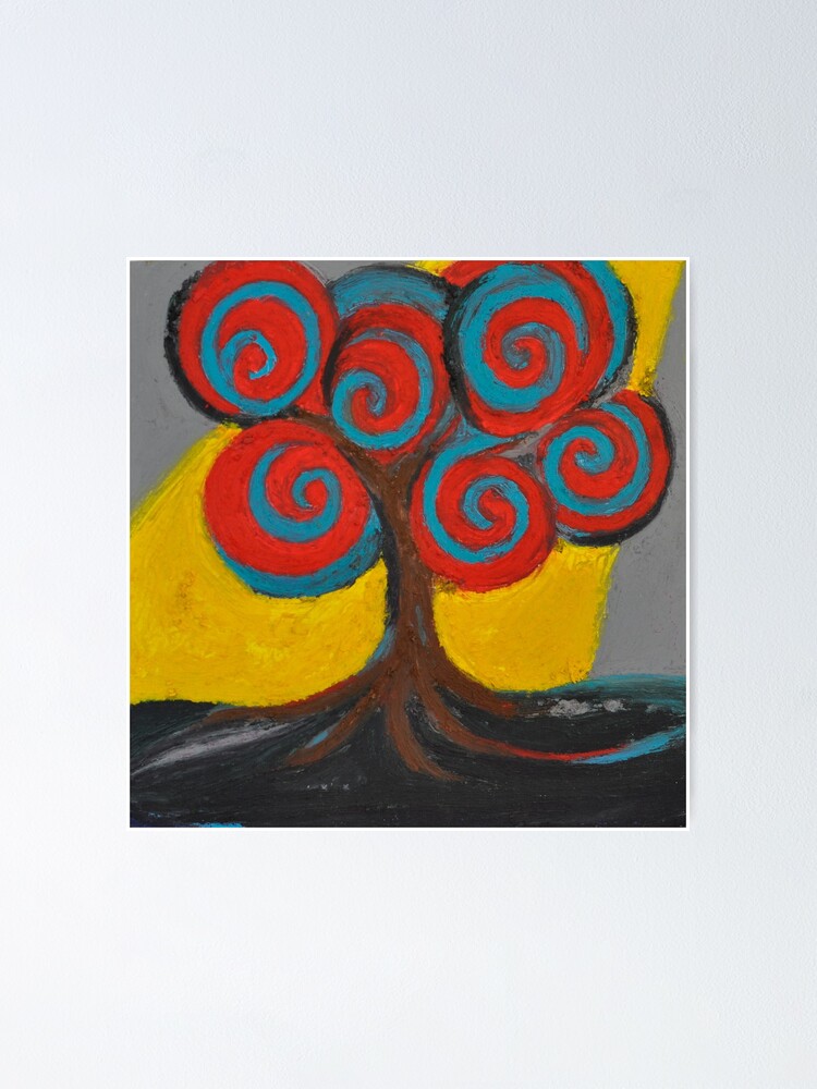 "Recovery Tree ~ print of oil pastel portrait" Poster for Sale by ...
