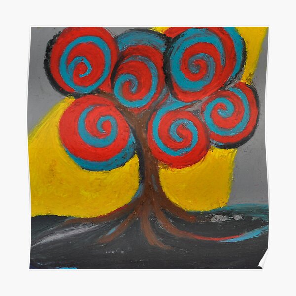 "Recovery Tree ~ print of oil pastel portrait" Poster for Sale by ...