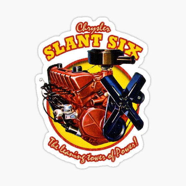 "Slant 6" Sticker for Sale by Bwines18 | Redbubble