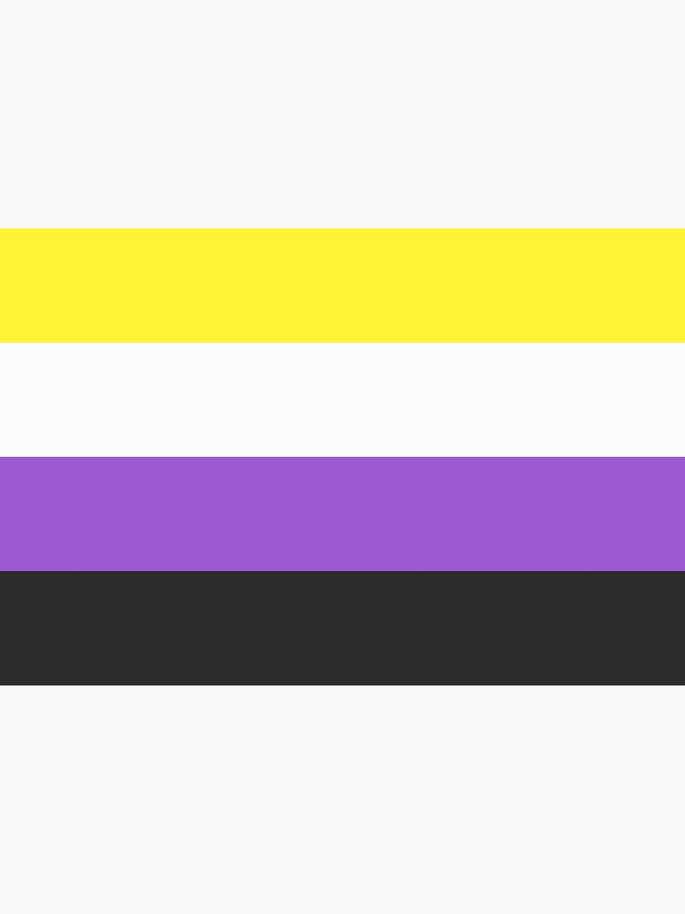 Non Binary Pride Flag Sticker For Sale By Xsheals07 Redbubble