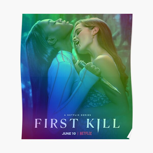 "First Kill Poster Rainbow Hue Pride Month Lesbian Vampire Show" Poster ...