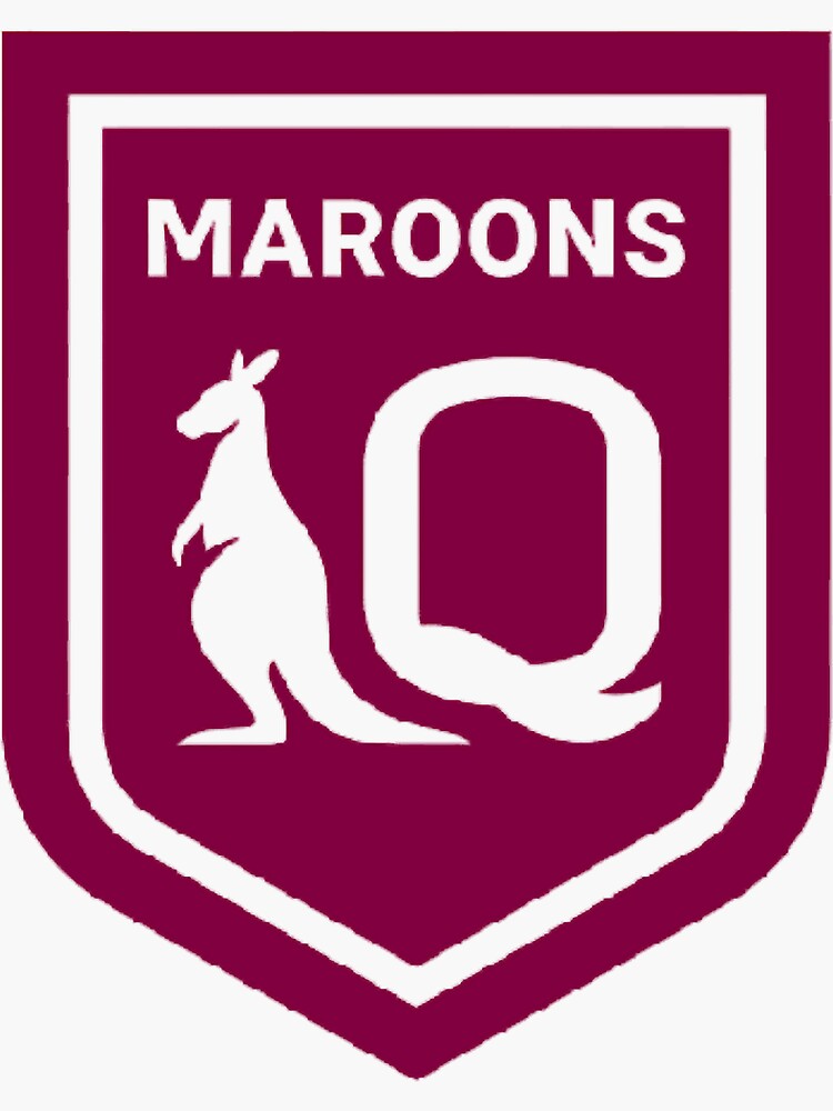 "queensland maroons" Sticker for Sale by RoseMia2 | Redbubble