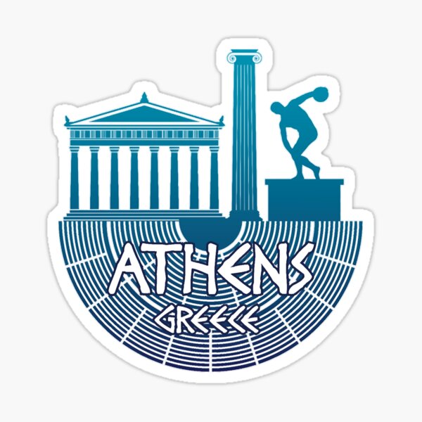 "Athens - Greece" Sticker for Sale by JaxHernalde | Redbubble