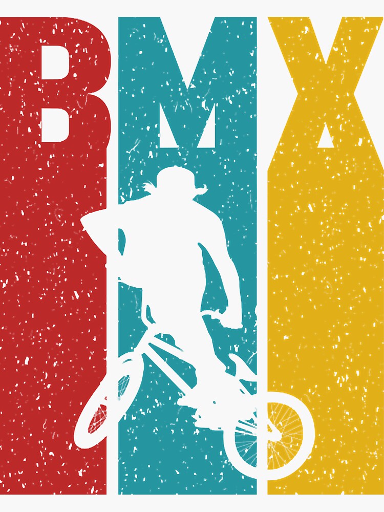 "BMX Heartbeat Evolution " Sticker for Sale by HayleyAnn79 | Redbubble