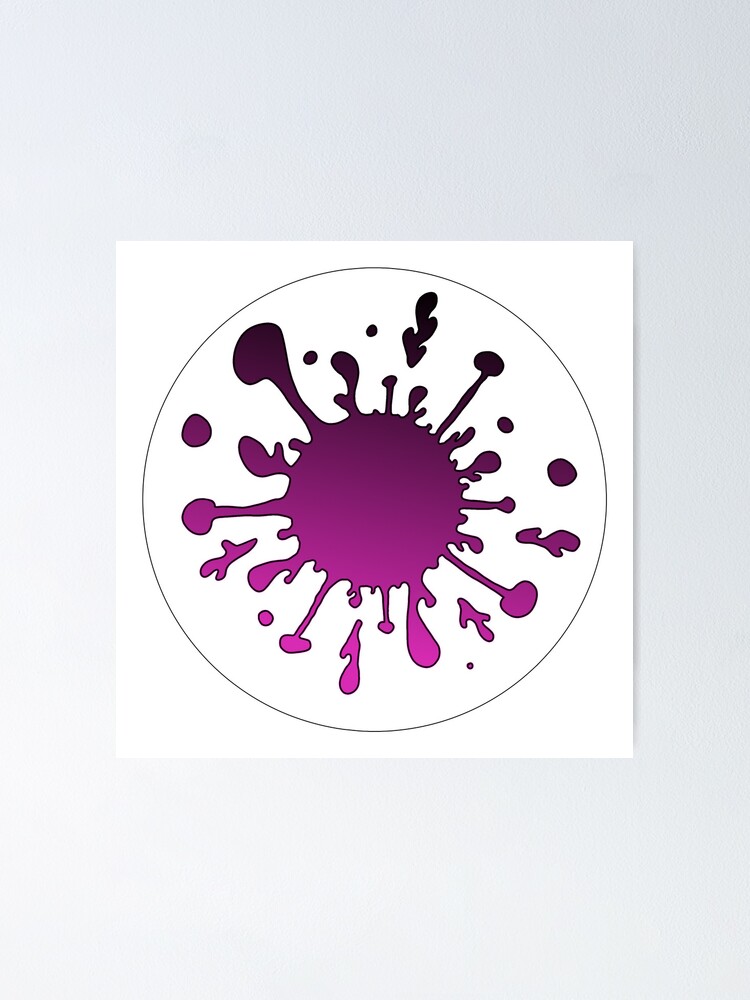 "Splat - Pink & Black" Poster for Sale by MDHatch | Redbubble