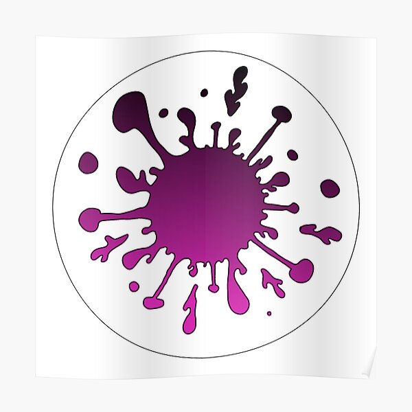 "Splat - Pink & Black" Poster for Sale by MDHatch | Redbubble