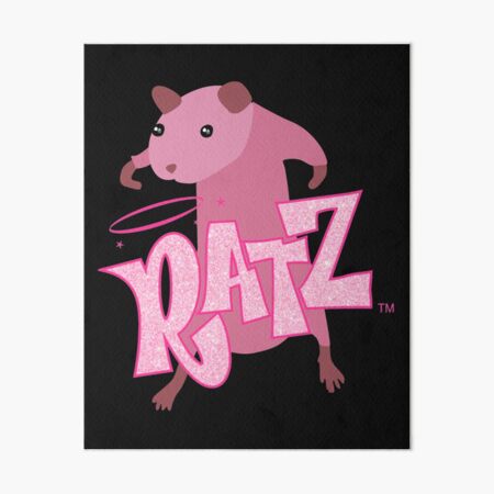 "glittery Ratz Pink Meme " Art Board Print for Sale by DangerDay ...