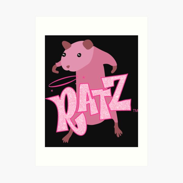 "glittery Ratz Pink Meme " Art Print for Sale by DangerDay | Redbubble