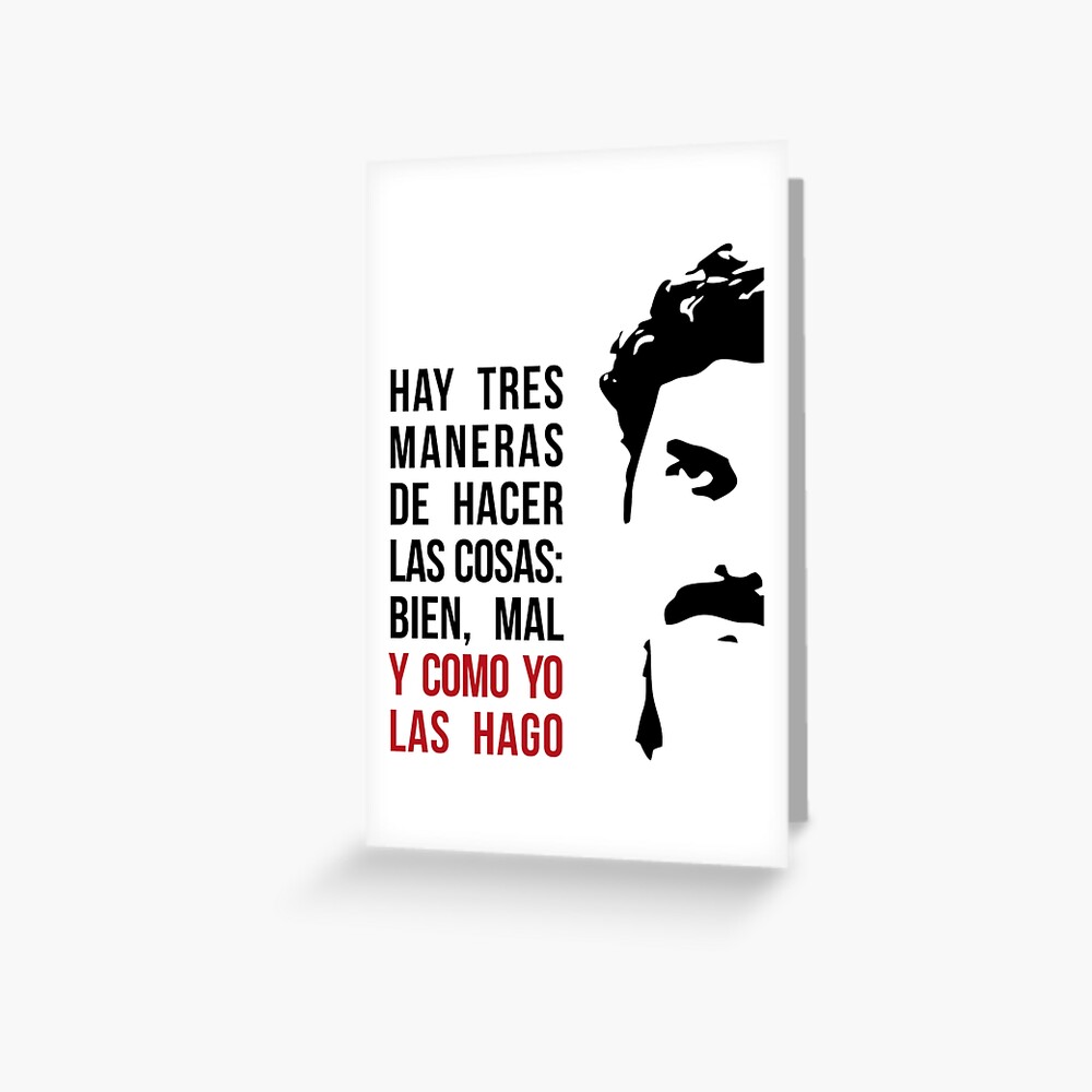 "El Patrón - Pablo Escobar " Greeting Card for Sale by Filancershop ...