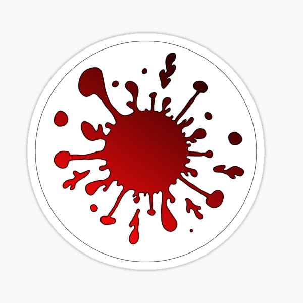 "Splat - Red & Black" Sticker for Sale by MDHatch | Redbubble