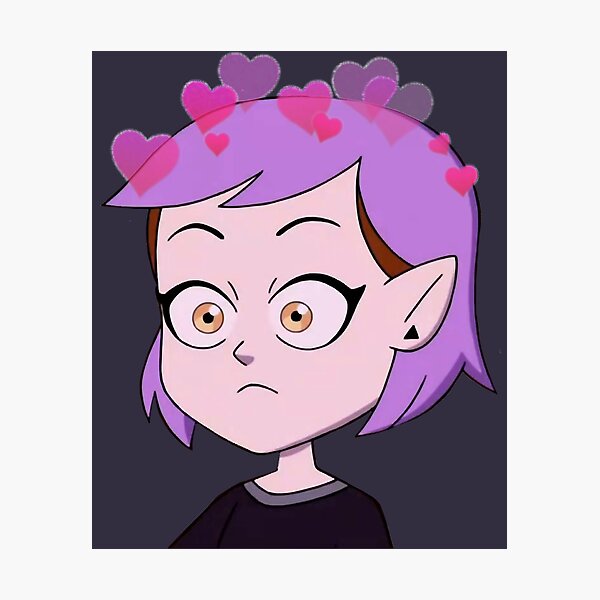 "Pretty Devil You Good Person Amity Blight New Purple Hair With Heart ...