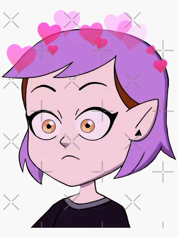 "Pretty Devil You Good Person Amity Blight New Purple Hair With Heart ...