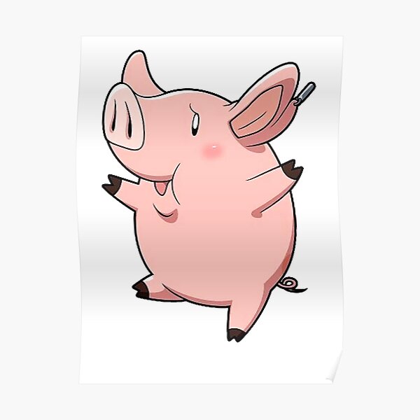 "Seven Deadly Sins pig" Poster for Sale by Jason4550 | Redbubble