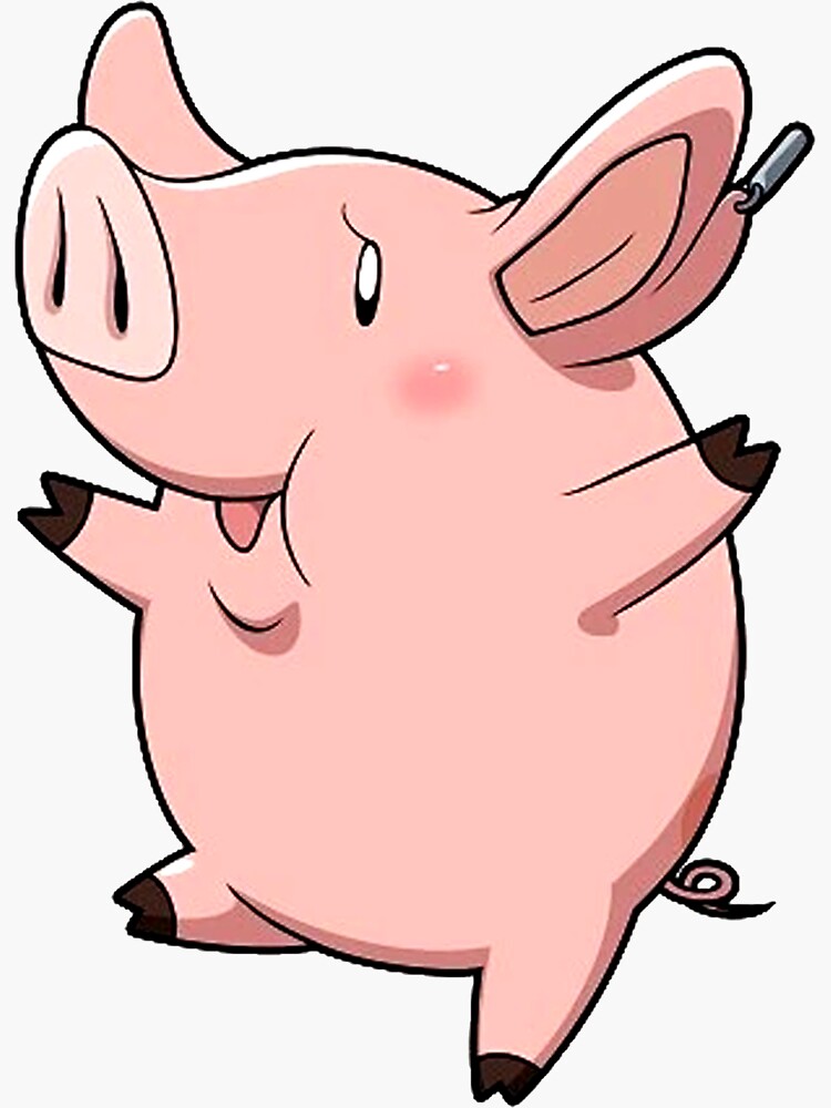 "Seven Deadly Sins pig" Sticker for Sale by Jason4550 | Redbubble