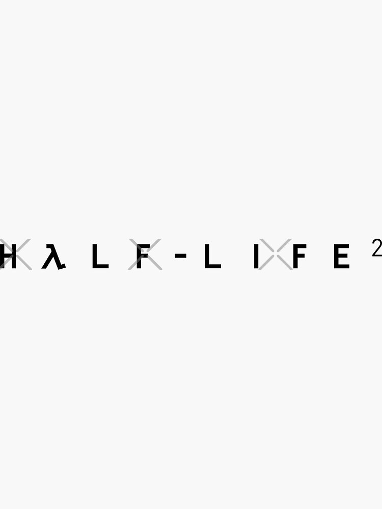 "Half-Life 2 | Original Half-Life Title" Sticker for Sale by LGSmerch ...
