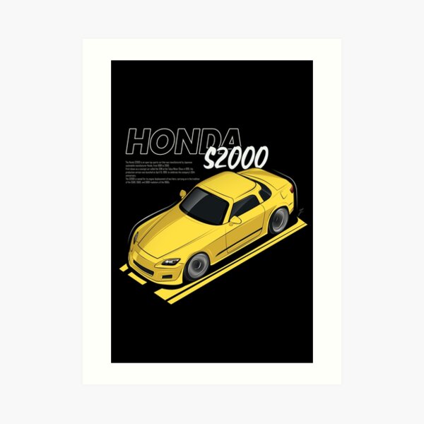 "S2000 - Japanese sports car" Art Print for Sale by JI-AutoDesign ...