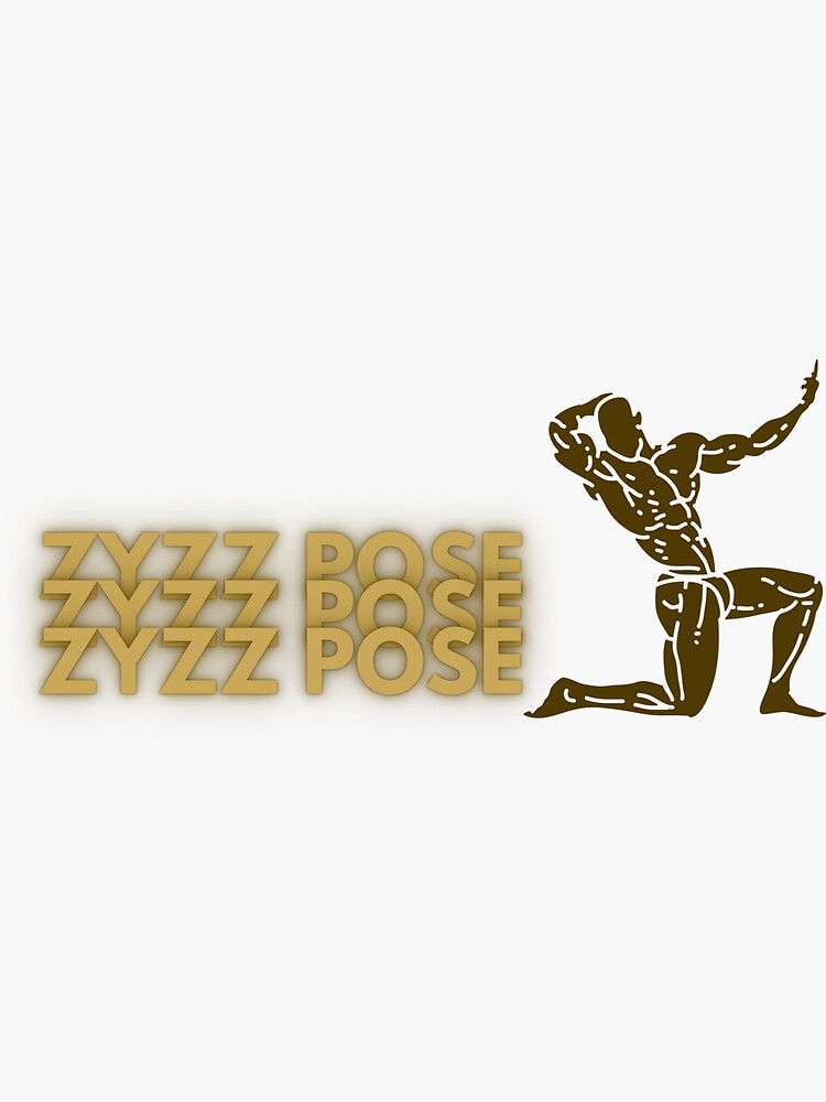 "Flexing These Muscle Zyzz pose" Sticker for Sale by RERM | Redbubble