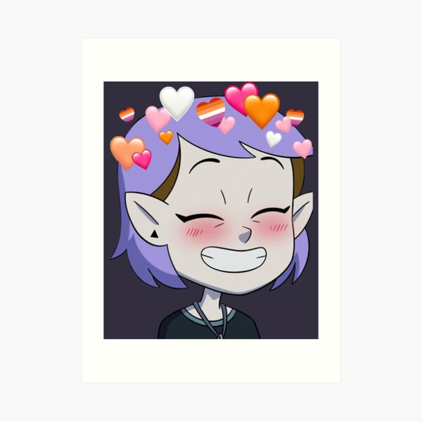 Lámina artística «Pretty Devil You Good Person Happy Blushing Amity ...