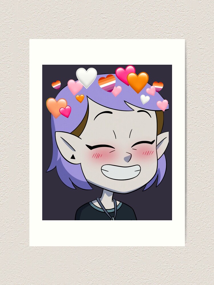 Lámina artística «Pretty Devil You Good Person Happy Blushing Amity ...