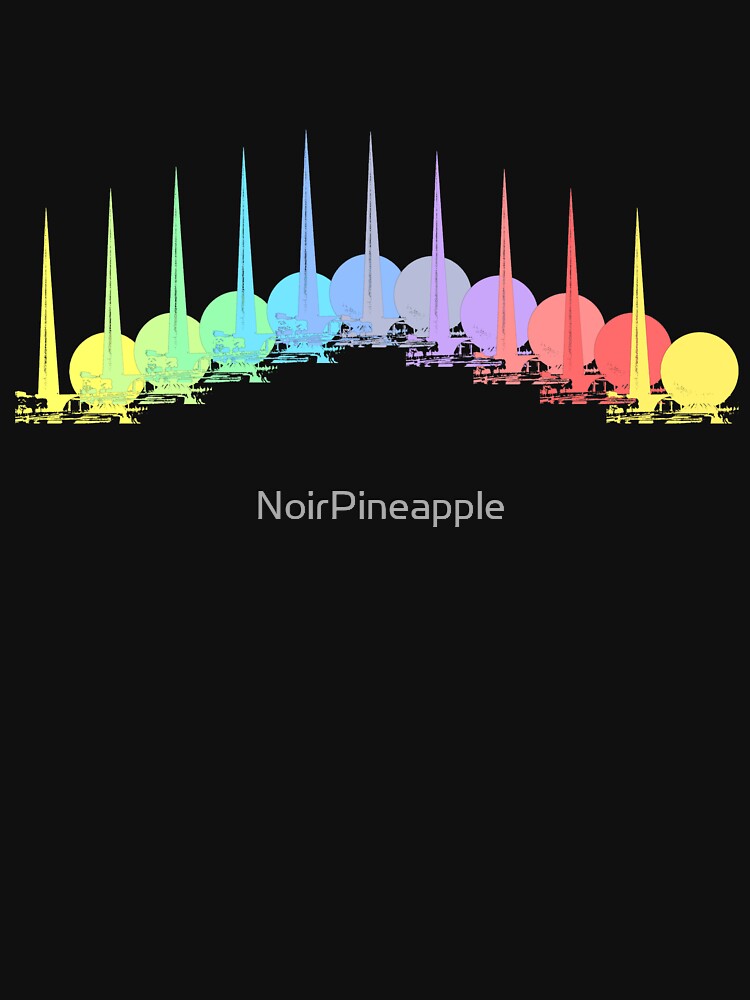"Trylon and Perisphere Rainbow" T-shirt by NoirPineapple | Redbubble