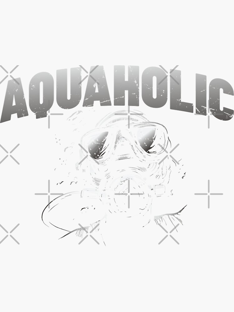 "Aquaholic Diver scuba diving" Sticker for Sale by Zaidan16 | Redbubble