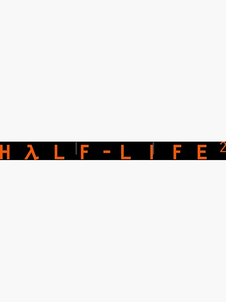 "Half-Life 2 | Original Half-Life Title (Orange)" Poster for Sale by ...