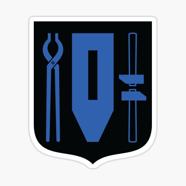 "Tongs, Anvil and two Hammers, the Coat of Arms of Härjedalen, Sweden ...