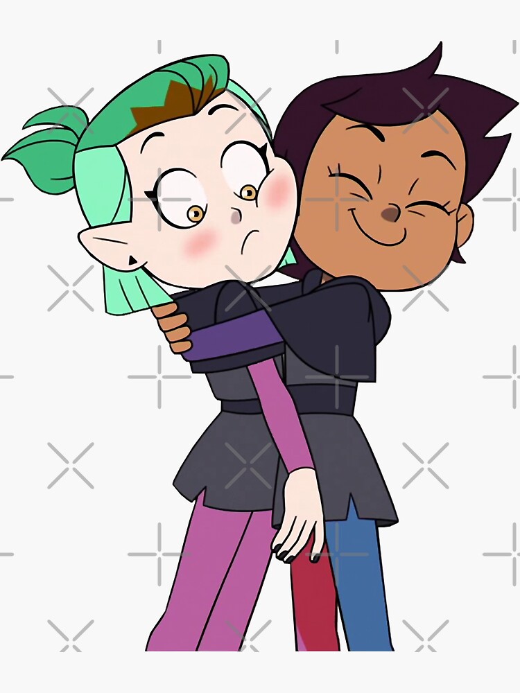 Pegatina «Pretty Devil You Good Person Luz y Amity Hug - Lumity Gift ...