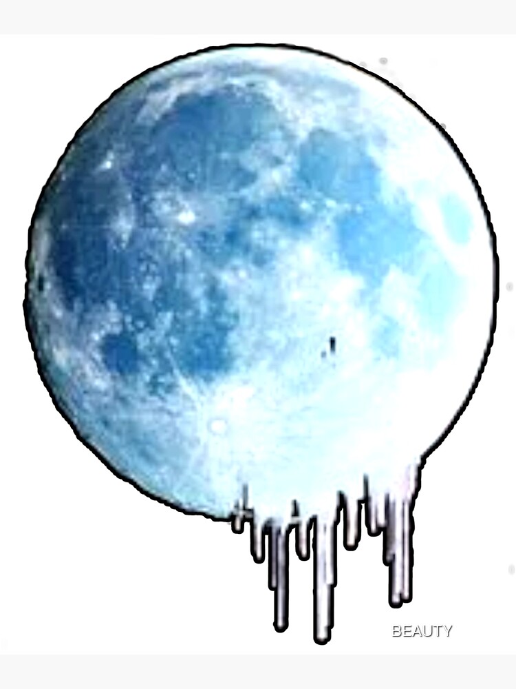 " Cool and cute blue moon Art" Poster for Sale by CoolMoonDesigns ...
