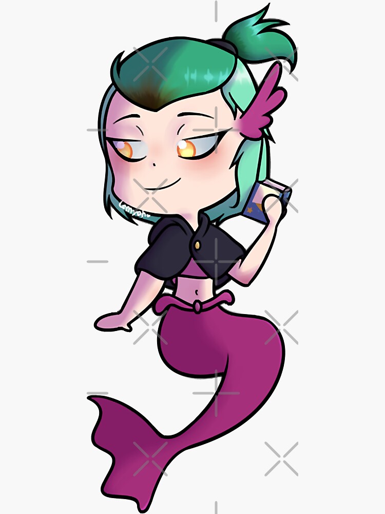"Pretty Devil You Good Person Mermaid Amity Blight The Owl House Funny ...