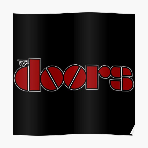 "The Doors Red Logo Sticker" Poster for Sale by VedfeKa789 | Redbubble