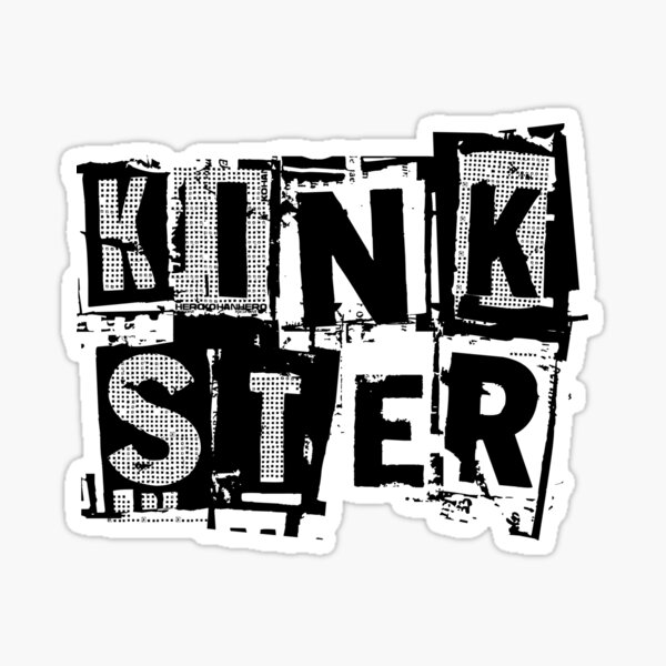 "Kinkster, black edition" Sticker for Sale by SXPNK | Redbubble