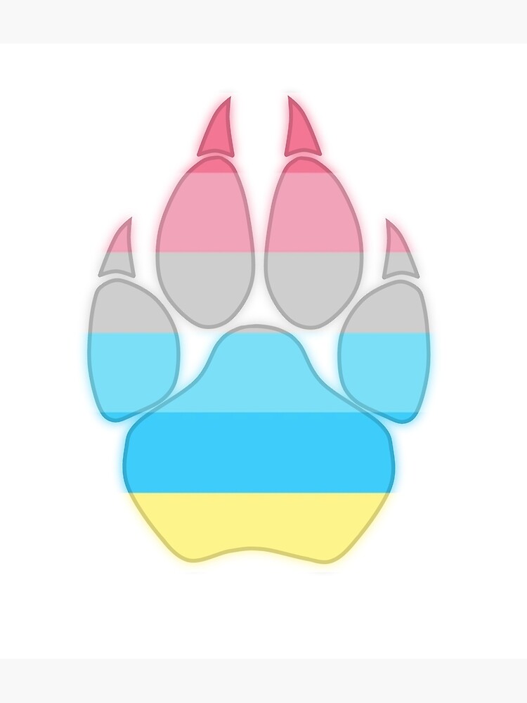 "PAW PRIDE FLAG: Genderflux" Poster for Sale by PoisonedFluff | Redbubble