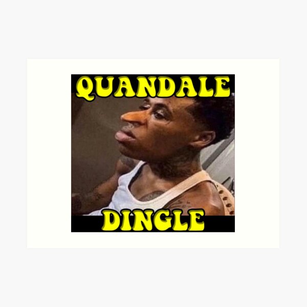 "Goofy Ahh Quandale Dingle Meme" Art Print for Sale by DvCreations ...