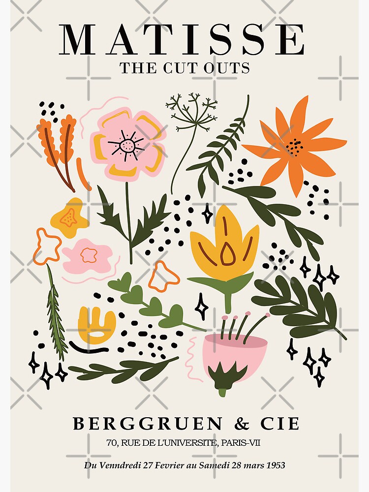 "Matisse Flower Exhibition Design, Henri Matisse Cut Outs" Spiral ...