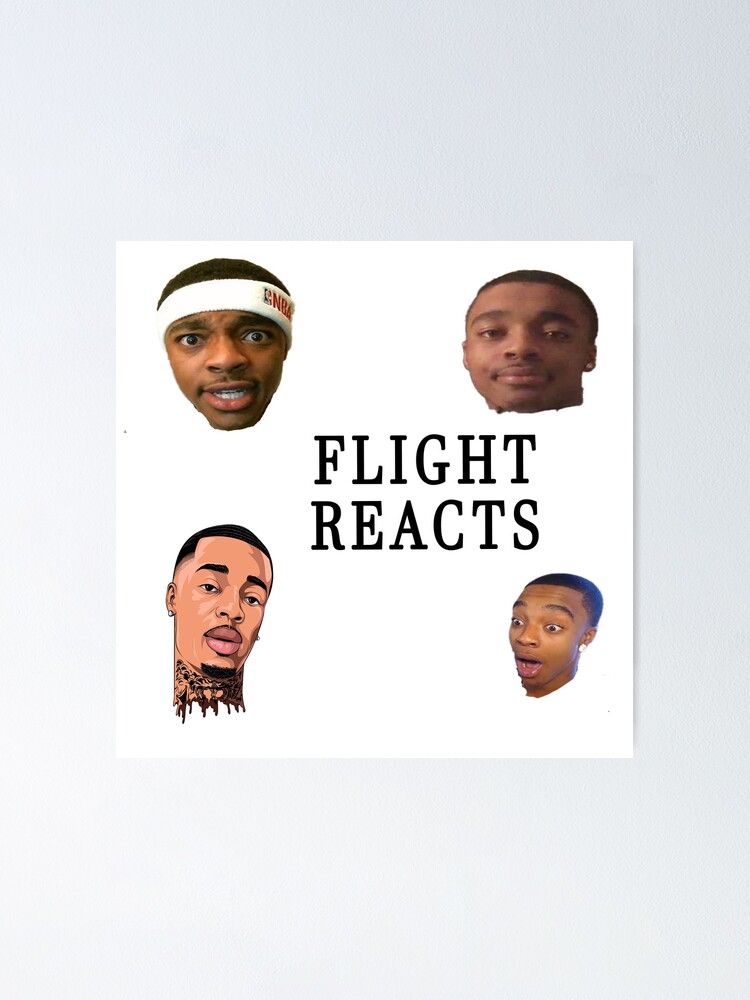 "Flight Reacts Cutout" Poster for Sale by man0s | Redbubble